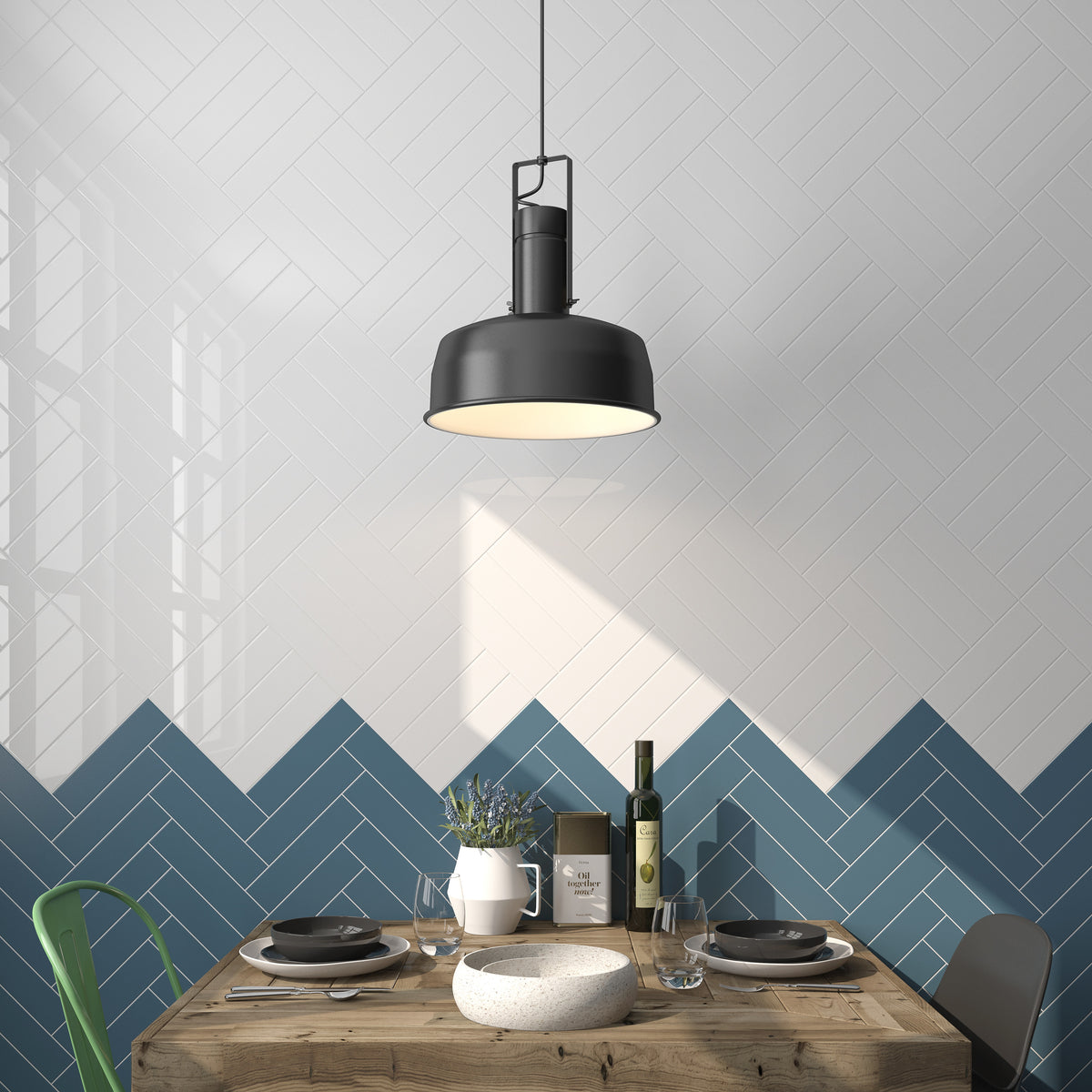 Form Glossy 2 In x 10 In Solid Color Ceramic Field Wall Tile — Tile Redi