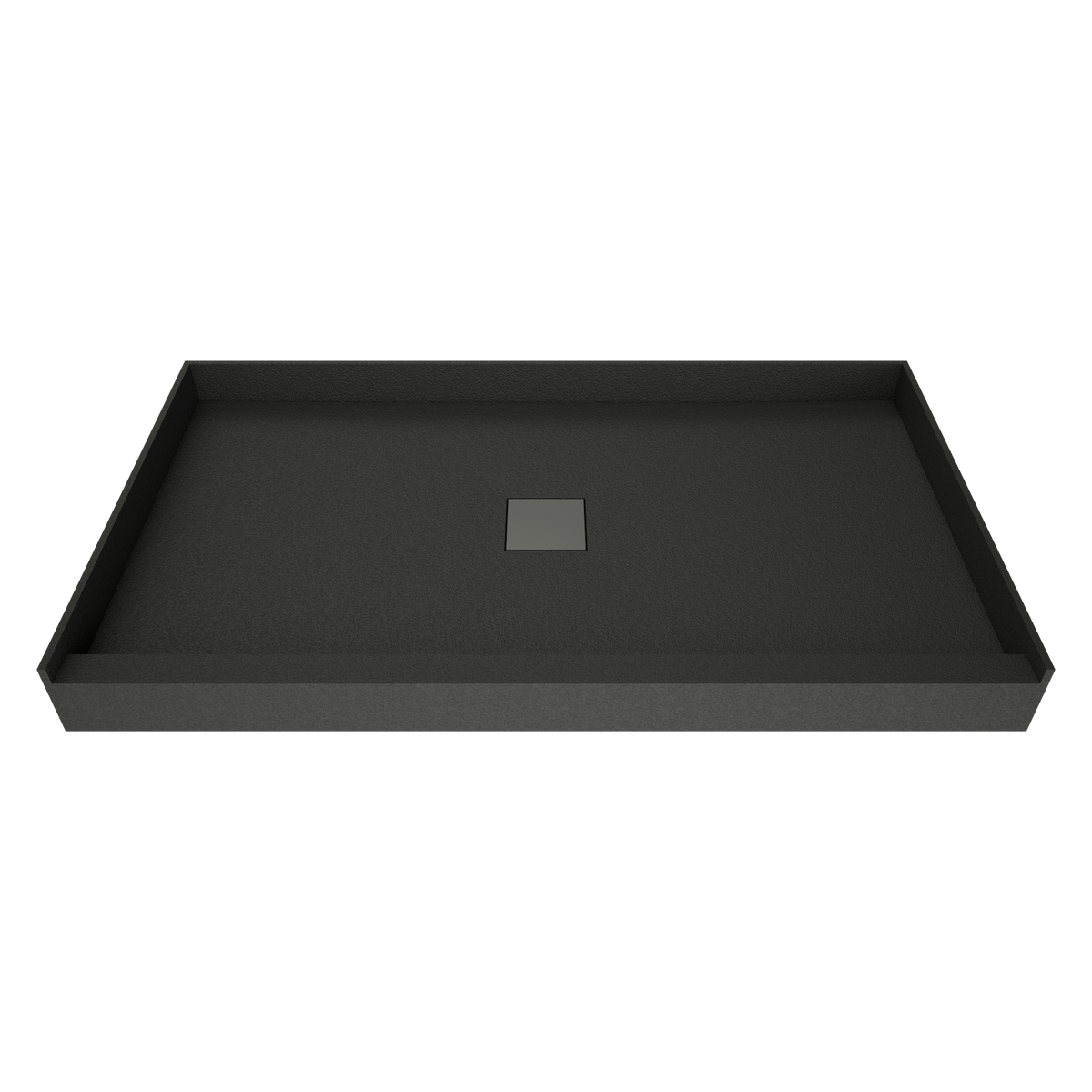 Wonder Drain 30 In x 60 In Single Curb Shower Pan with Center Drain and ...