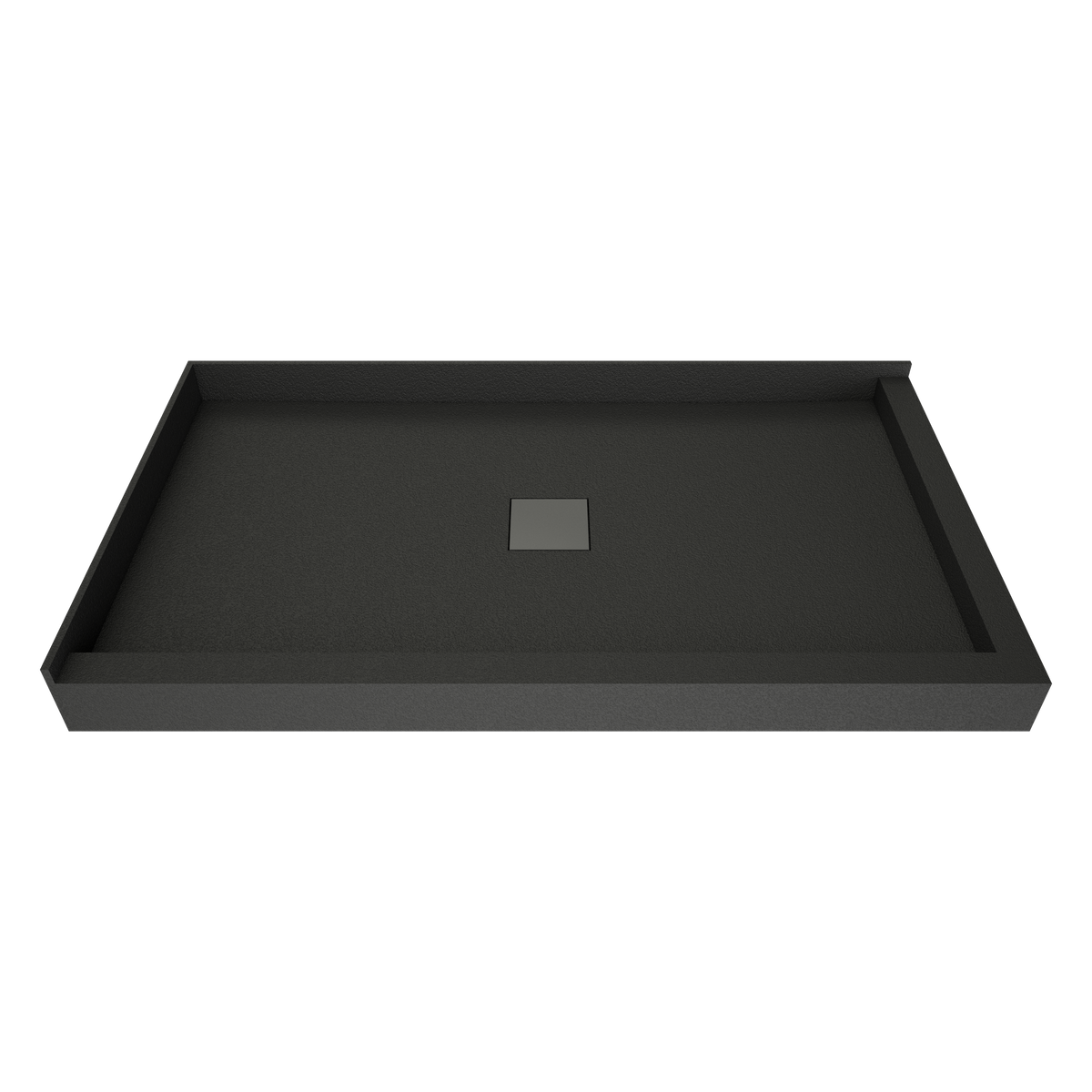 Wonder Drain 30 In x 60 In Right Dual Curb Corner Shower Pan with ...