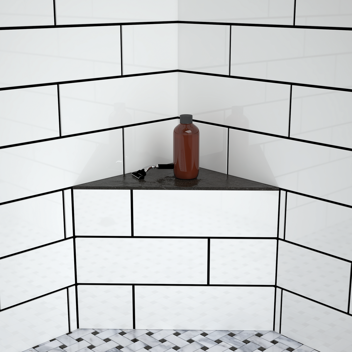 Redi Ledge® Shaving Steps & Shelves — Tile Redi