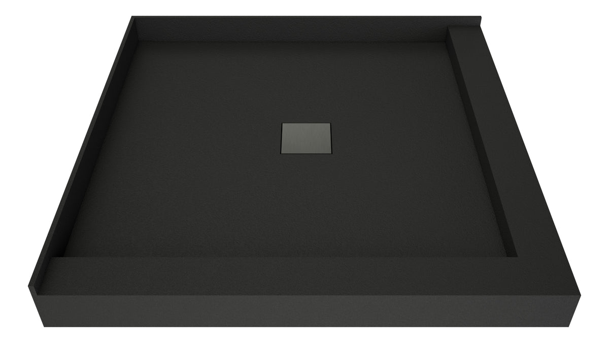 Wonder Drain 48 In x 48 In Right Dual Curb Corner Shower Pan with ...