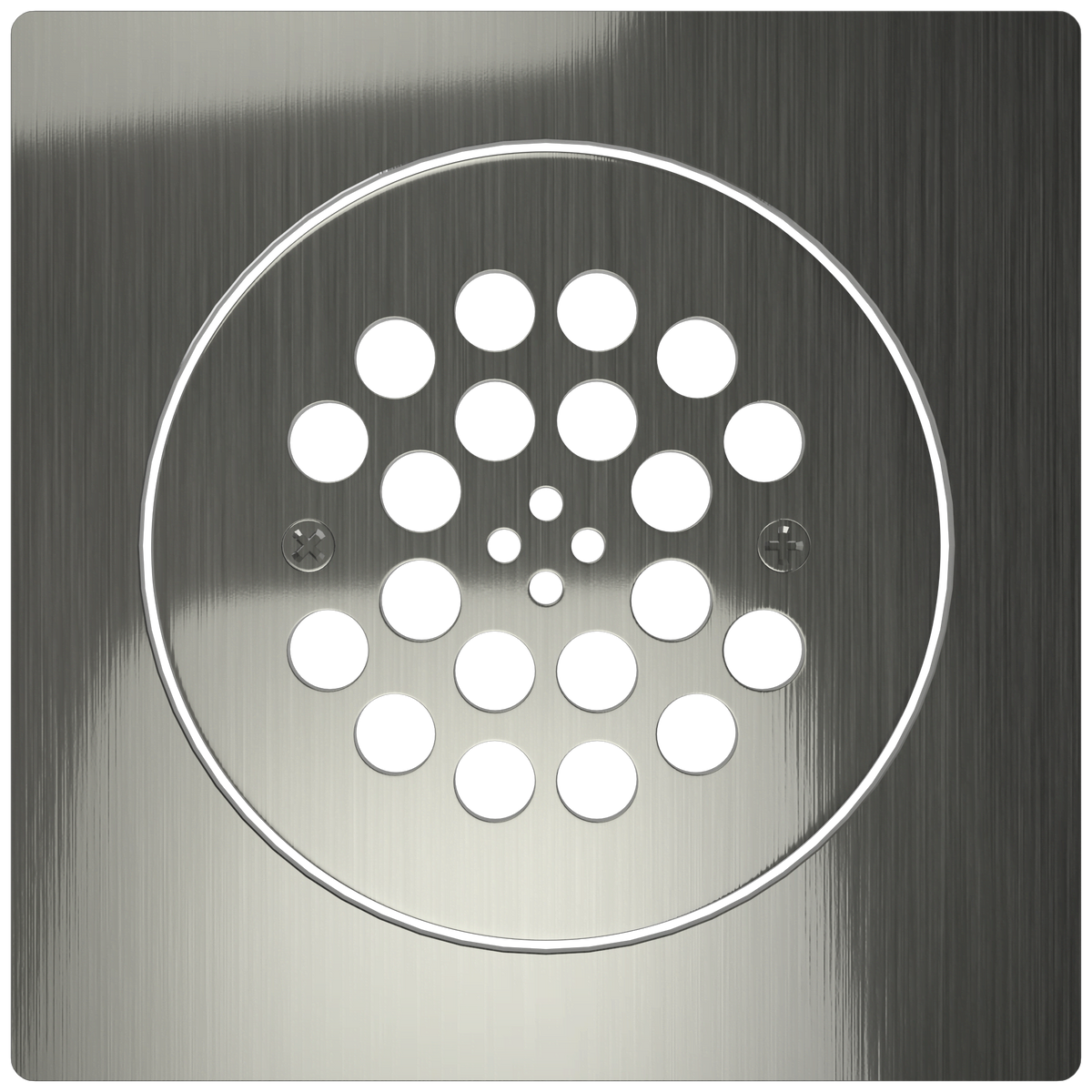 Redi Drain® Brushed Nickel 2-Piece Drain Plate Set, 4¼″ diameter drain ...
