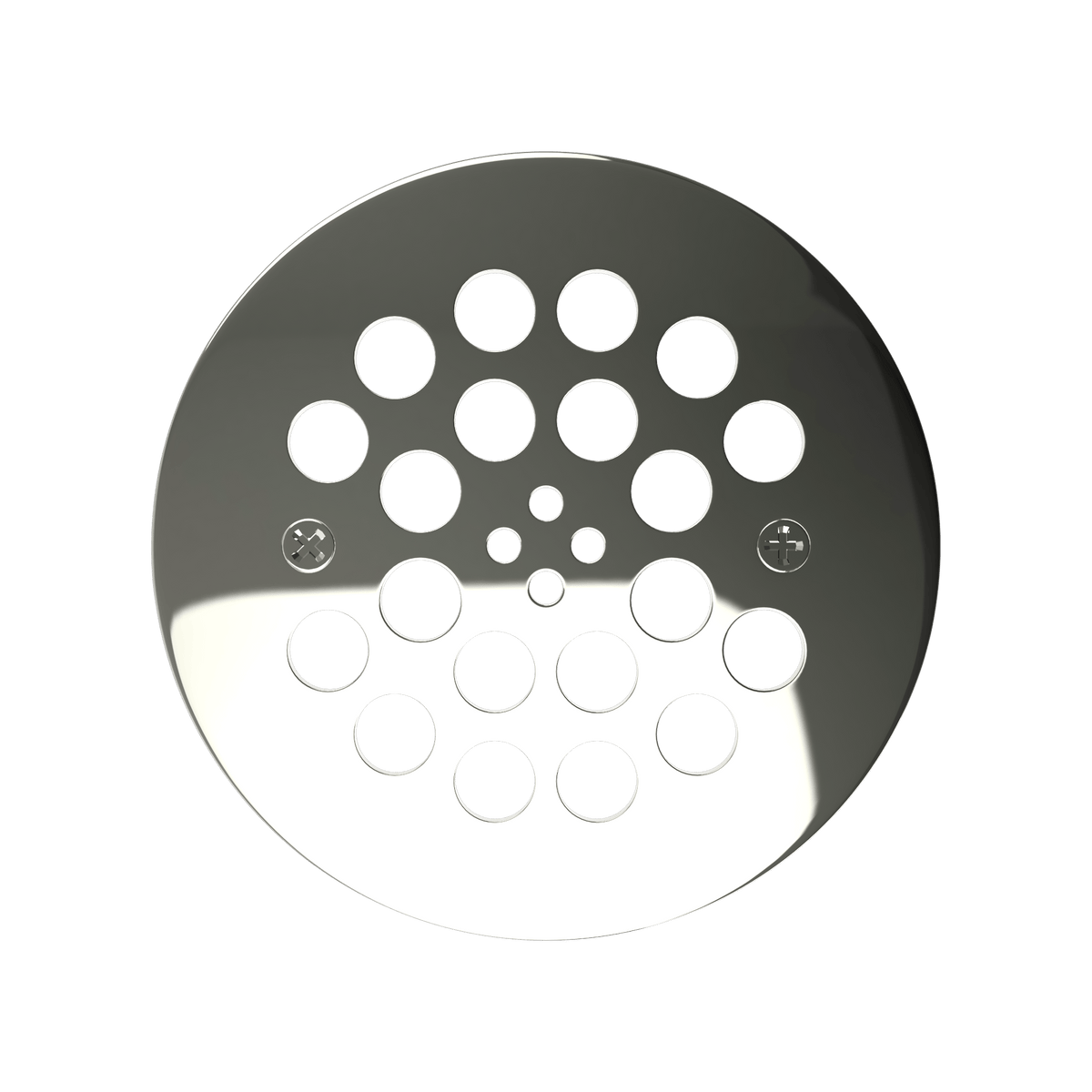 Redi Drain® Polished Chrome Round Drain Plate, 4¼″ diameter — Tile Redi