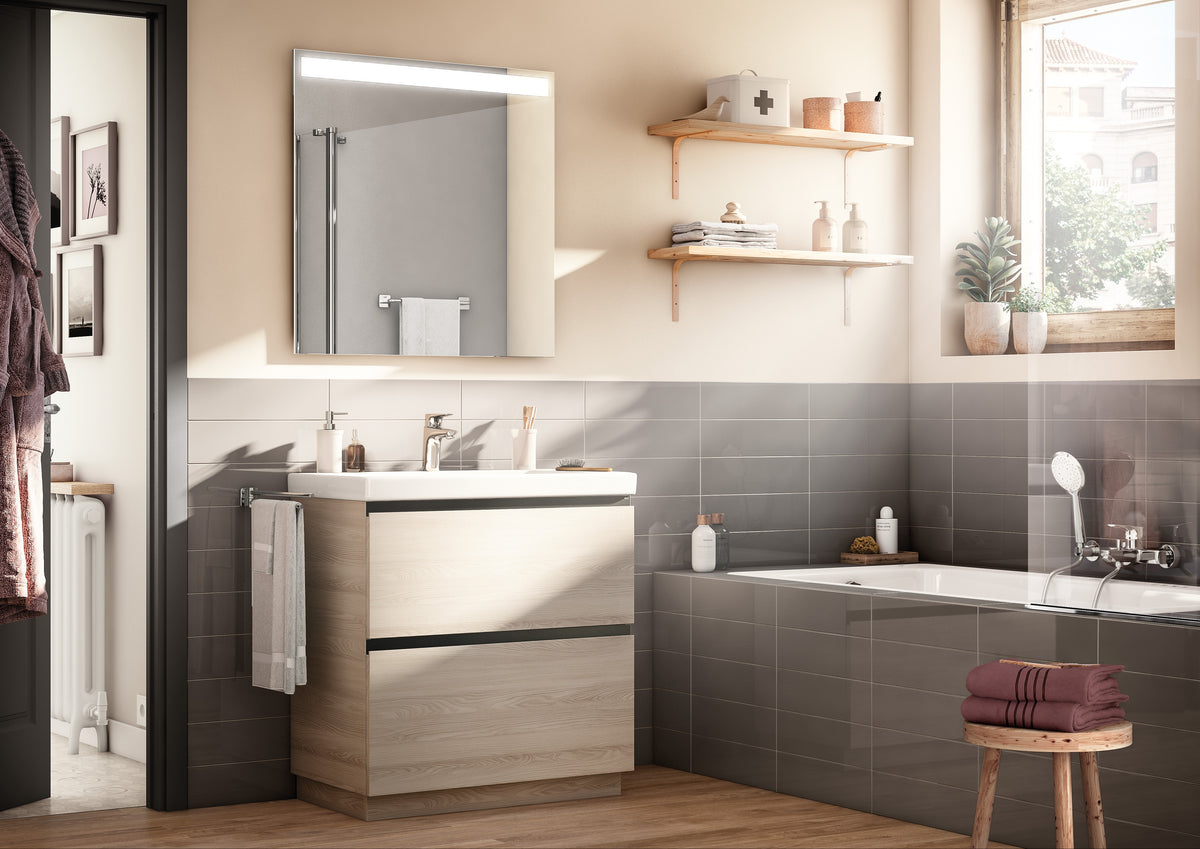 Tone Collection Glossy 6 In x 18 In Solid Color Ceramic Field Wall Tile ...
