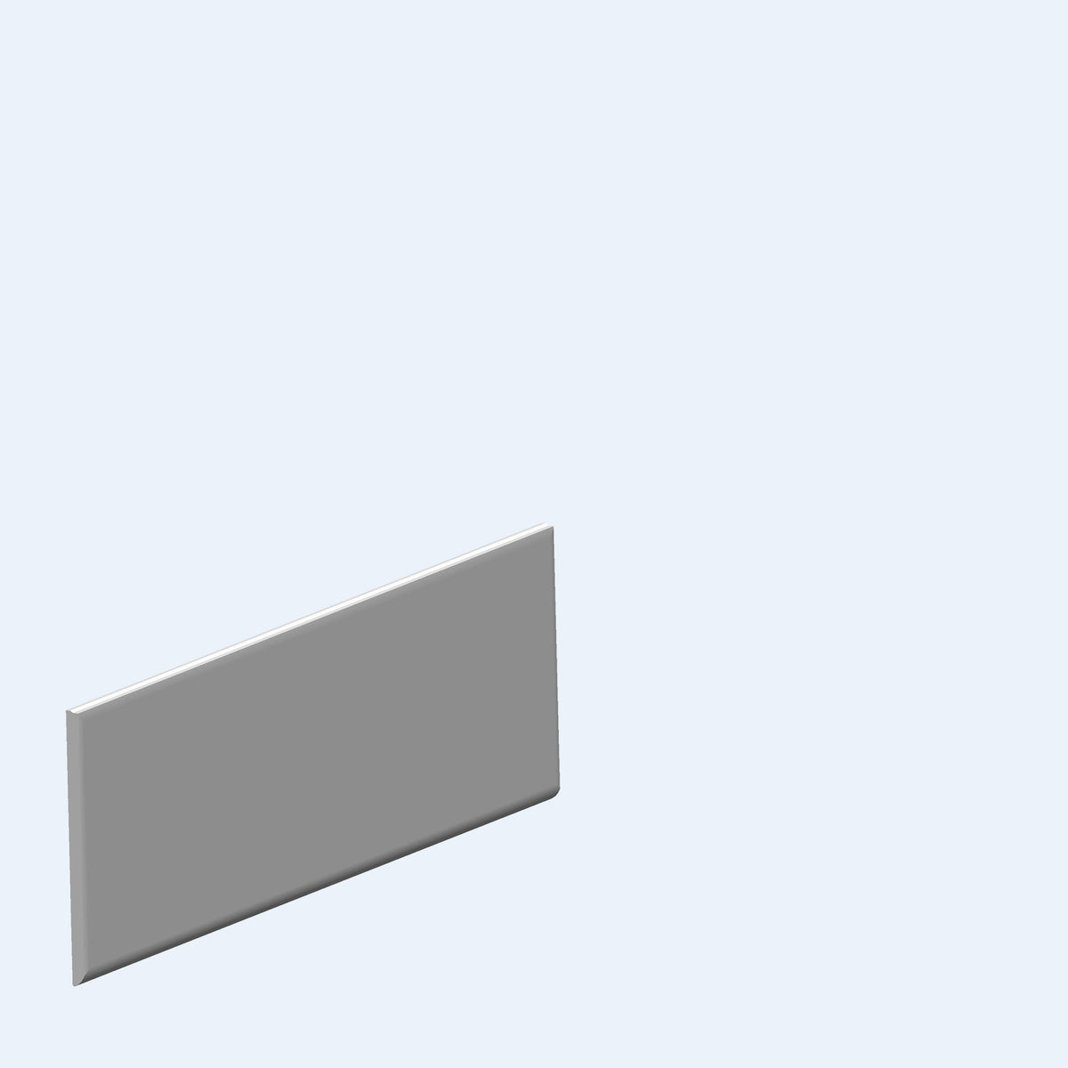 Tone Collection Glossy 4.25 In x 16 In Solid Color Ceramic Bullnose ...