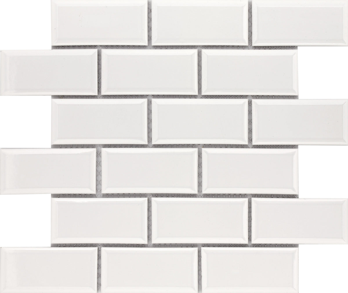Mosaic Studio Plus Glossy 12 In x 12 In Mosaic Brick Ceramic Wall Tile ...