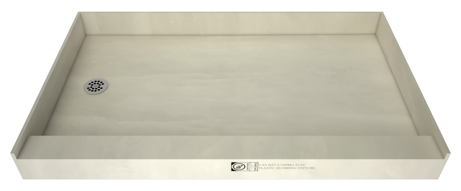 Redi Base® 36 In x 48 In Single Curb Shower Pan with Left Drain and ...